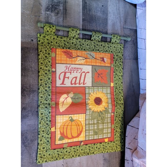 unbranded | Holiday | Happy Fall Pumpkin Sunflower Leaf Autumn Banner ...